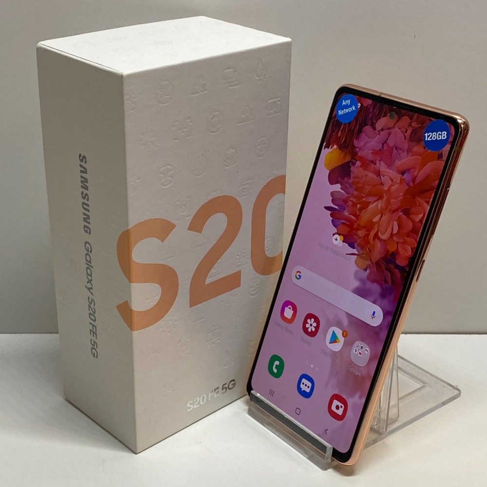 Pre-owned Samsung Galaxy S20 FE 5G Unlocked Model SM-G781B/DS 128GB Boxed - Own4Less